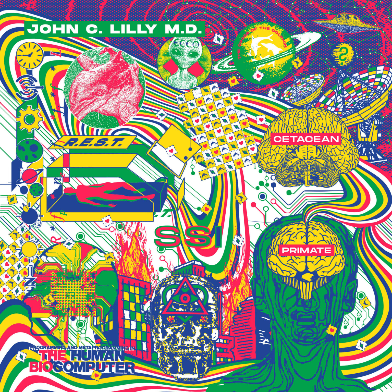 A Symbolic Visual Topography of John Lilly MD, 2025 | Pidgin Palace Arts